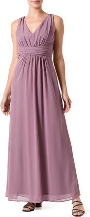 Vila Vikarin Maxikleid für Damen, V-Ausschnitt, Bm/Dc, Twilight Mauve,42