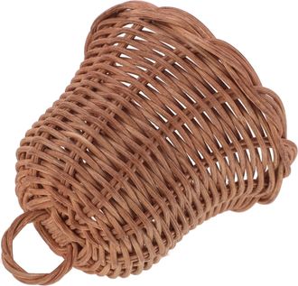 Luxshiny Weihnachtsglocke Anh&auml;nger Rattan Glockenornament Selbstgemacht Weihnachtsbaum Deko Leicht Vielseitig Einsetzbar F&uuml;r Fenster T&uuml;r Kamin