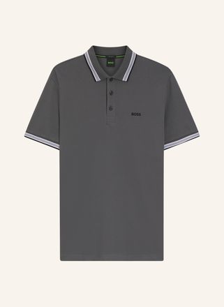HUGO BOSS Piqu&eacute;-Poloshirt Paddy Curved Regular Fit grau