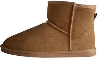 Next Homme Chaussons bottines Signature en daim avec doublure en fausse fourrure Marron fauve 43