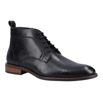 Hush Puppies Declan Stiefeletten für Herren, Leder (Schwarz)