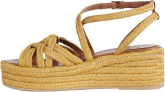 Valentino Garavani Femme, Chaussures, Jaune, Taille: 39 EU Sandales compens&eacute;es espadrilles Bribri Flatform