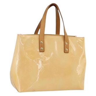 Louis Vuitton Sac &agrave; main vintage en cuir verni Pre-owned - Femme - Pre-owned - Beige - Taille: ONE Size