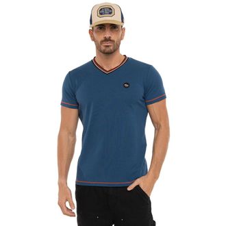 Von Dutch T-shirt homme col V Regular fit en Mesh