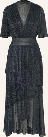 Maje Cocktailkleid Mit Glitzergarn blau