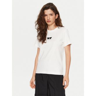 Karl Lagerfeld T-Shirt A1W17021 Wei&szlig; Regular Fit