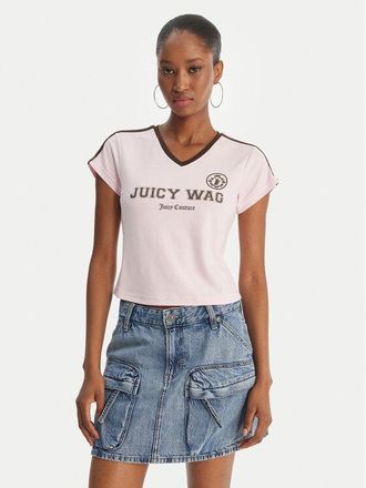 Juicy Couture T-Shirt Juicy Wag JCWCT126319 Rosa Slim Fit