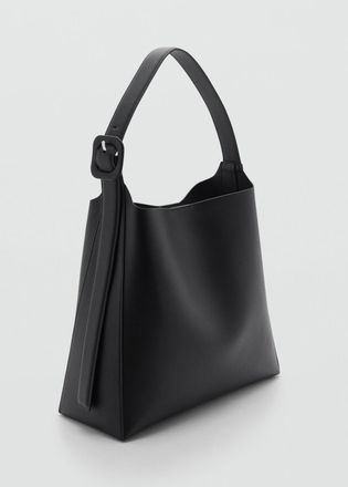 Mango Bucket Bag mit Schnalle schwarz - Damen - Einheitsgr&ouml;&szlig;e - MANGO