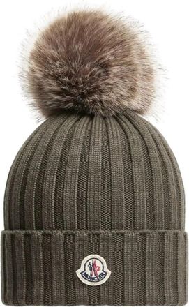 Moncler Pomponm&uuml;tze - - Accessories - Herren - Gr&uuml;n - ONE SIZE