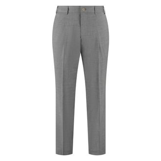 THE (ALPHABET) Wollmischung- ma&szlig;geschneiderte Hose - - Trousers - Herren - Grau - L