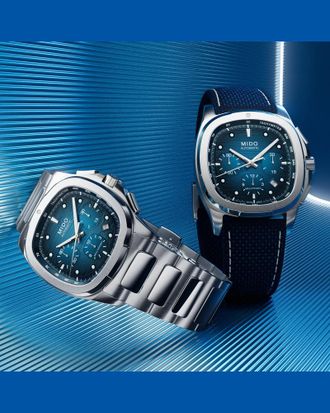 Mido Multifort TV Chronograph Blau mit zus&auml;tzlichem Band Herrenuhr M049.527.11.041.00