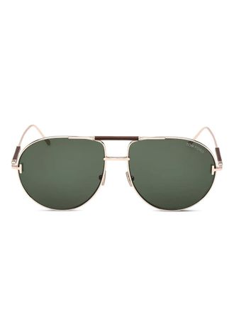 Tom Ford Eyewear Getönte Pilotenbrille - Gold