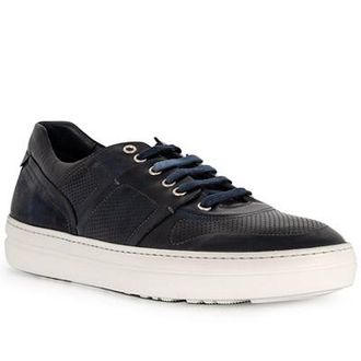 Rosso E Nero Herren Sneaker blau Glattleder