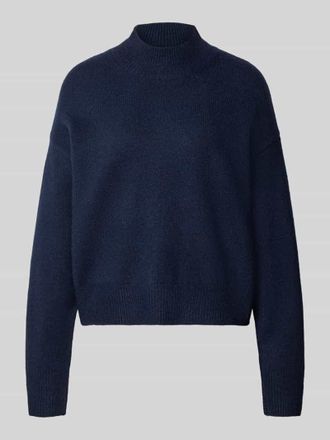 Neo Noir Turtleneck-Pullover mit Woll-Anteil und Rundhalsausschnitt