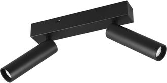 Trio Leuchten LED Spotleuchte Ambala 849210232, Metall Schwarz matt, inkl. 2x 5.5 Watt LED, Lichtfarbe einstellbar, Switch Dimmer