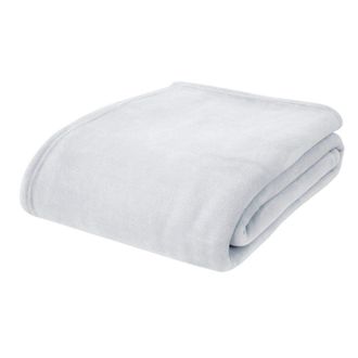 Catherine Lansfield Extra gro&szlig;e Raschel Velvet Touch 200 x 240 cm Decke, &Uuml;berwurf, Silbergrau