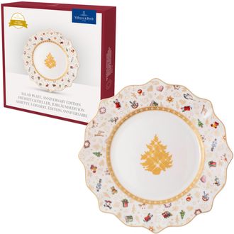 Villeroy & Boch Toys Delight Fr&uuml;hst&uuml;cksteller, Jubil&auml;umsedition, Premium Porcelain, wei&szlig;, 24 cm, bunt, 14-8585-2644