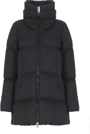 Herno Femme, Manteaux, Noir, Taille: 36 FR Nylon Down Jacket