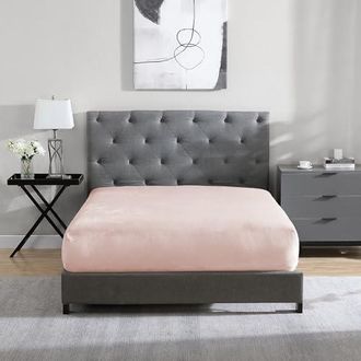 Cathay Home Queensize-Flanell-Pl&uuml;sch-Spannbetttuch, ultraweiches und Dickes Pl&uuml;schfell, f&uuml;r alle Jahreszeiten, kuschelige W&auml;rme, 30,5 cm tiefes Spannbetttuch (Que