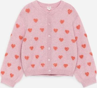 Arket Strickjacke Aus Wolle Und Alpakawolle -Rosa