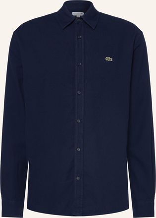 Lacoste Flanellhemd Regular Fit blau