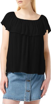 Sparkz Damen Harriet Off Shoulder Top Hemd, Schwarz, M