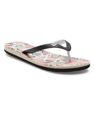 Roxy Damen Tahiti Sandale, Black Pink Soft Lime, 42 EU