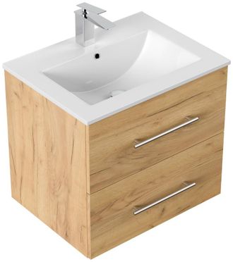 Magnolia Home Badm&ouml;bel Firenze 60 SoftClose Farbe Eiche Gold