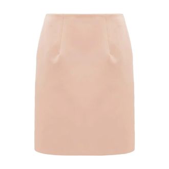 Chlo&eacute; Kurzer Bleistiftrock aus technischem Duchess-Satin - - Skirts - Damen - Rosa - S