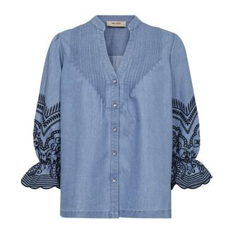 Mos Mosh MOS Mosh, Damen, Blusen & Hemden, Blau, XSGr&ouml;&szlig;e