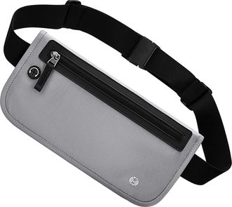 Generic G&uuml;rteltasche f&uuml;r Damen und Herren, Crossbody-Bauchtasche, wasserabweisend, Sport-H&uuml;fttasche, G&uuml;rteltasche f&uuml;r Reisen, Wandern, Laufen, Hellgrau, Bauch