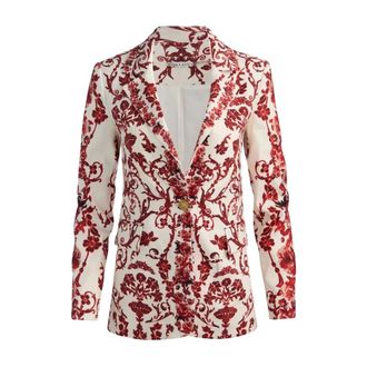 Alice & Olivia Bedruckter Leinenblazer - - Jackets - Damen - Mehrfarbig - 2XS