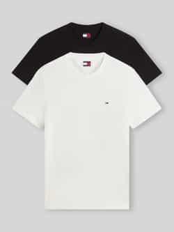 Tommy Jeans Slim Fit T-Shirts aus reiner Baumwolle im 2er-Pack