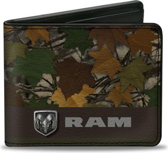 Buckle Down Herren Bifold Wallet Ram Faltbare Geldbörse, Mehrfarbig, 4.0 x 3.5