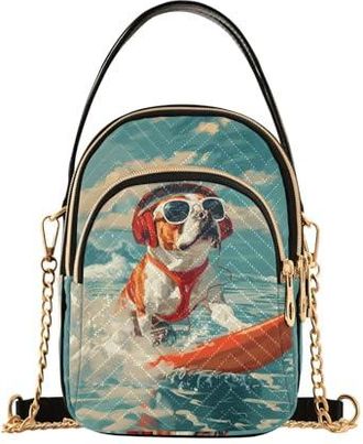 Mnsruu Sac à bandoulière pour femme, sac à dos amusant avec sangle réglable