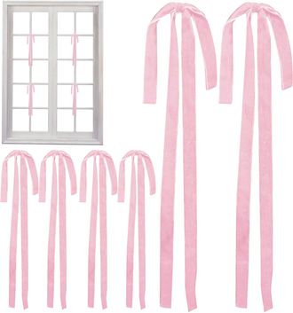 Generico Weihnachtsschleife | Gro&szlig;e Schleife zur Kr&ouml;nung des Weihnachtsbaums, festliche Dekoration, 6 St&uuml;ck, f&uuml;r Partys, Hochzeiten, Weihnachten, Festivals, Ge