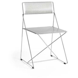 HAY [GEBRAUCHT] B-Ware Hay X Line Esszimmerstuhl Sitzgelegenheit Stuhl Chrom Indoor Verchromt Stahl