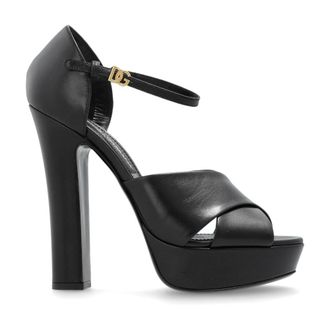 Dolce & Gabbana Plateau-Sandalen - - Shoes - Damen - Schwarzk - 40 EU