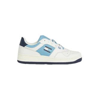 Tommy Hilfiger Homme, Chaussures, Bleu, Taille: 42 EU Baskets en cuir