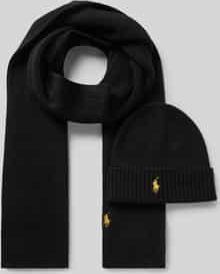 Polo Ralph Lauren Schal und M&uuml;tze aus Wolle im Set mit Geschenkbox