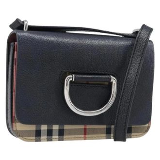 Burberry Sac bandouli&egrave;re vintage Pre-owned en toile - Femme - Pre-owned - Noir - Taille: ONE Size