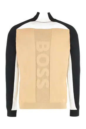 HUGO BOSS Mens Multicolor Cotton Sweater