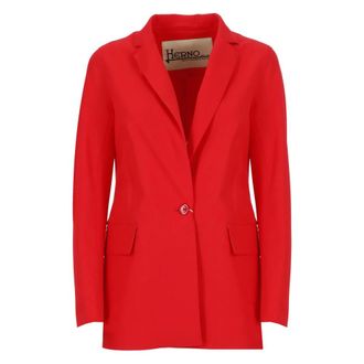 Herno Einreihiger Blazer - - Jackets - Damen - Rot - S