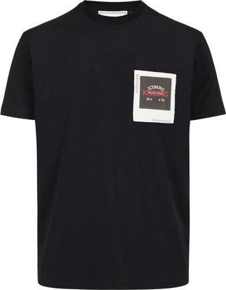 Iceberg Homme, Tops, Noir, Taille: M T-Chemises