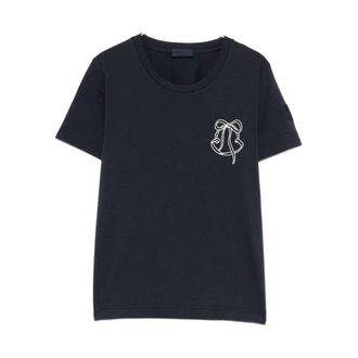 Moncler Femme, Tops, Bleu, Taille: 42 FR T-shirt