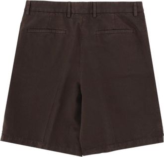 Ermenegildo Zegna Cotton-Linen Bermudas - Brown