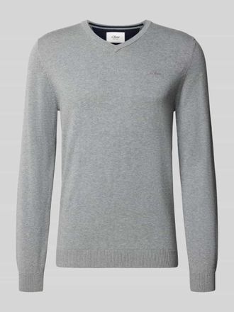s.Oliver Red Label Pullover mit Logo-Stitching