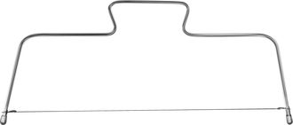 Zenker Tortenbodenschneider 34 cm PATISSERIE, höhenverstellbare Schneidehilfe, Tortenbodenteiler aus Edelstahl (Farbe: Silber), Menge: 1 Stück, 34 x 15 x 0,6