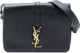 Saint Laurent Hobo Bags - Medium Leather Monogram Universite Bag - Gr. unisize - in Schwarz - f&uuml;r Damen