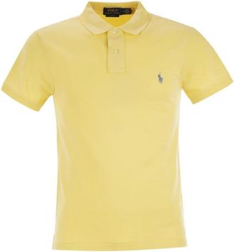 Polo Ralph Lauren Homme, Tops, Jaune, Taille: L Polo Coupe Classique
